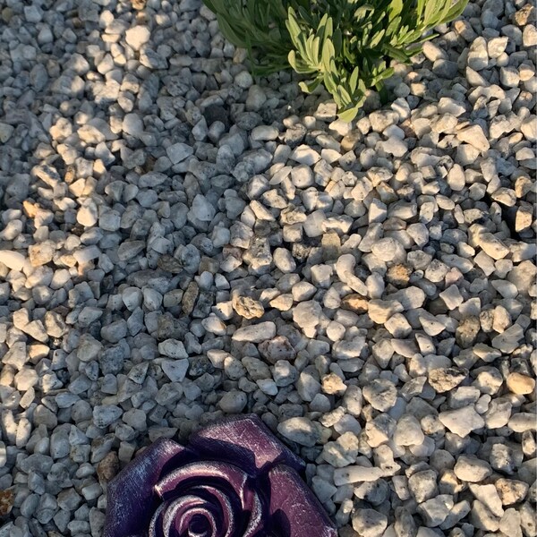 Large Rose Stepping Stone Concrete - Etsy