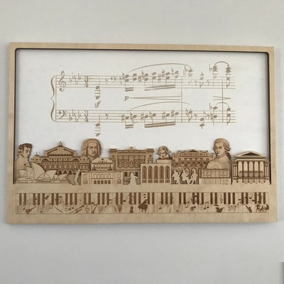 World Landmarks Wood Wall Art World Attractions Home Wall Decor Travel ...