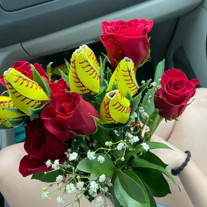 Softball Roses Select Qty Softball Gift Back to School - Etsy