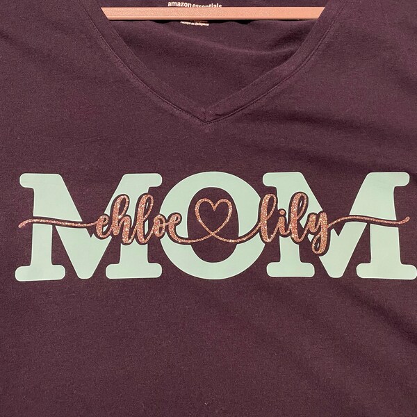 MOM, File Creation Personalized With Childrens Names, Svg, Png, Pdf ...