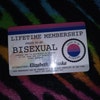 BISEXUAL Gay Pride Identity Card - Lifetime Membership Card - LGBT ...