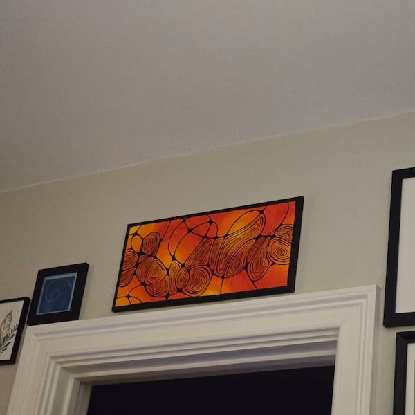 Borders 5 8 X 8 Inch Acrylic Painting - Etsy