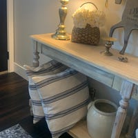 Grain Sack & Ticking Pillow Cover Farmhouse Pillow Cover Blue 3 Stripe ...