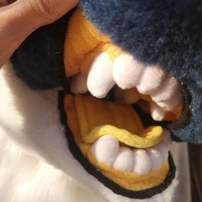 Plush Fursuit Jaw Set, Teeth With Gums Tutorial and Practice Pattern ...
