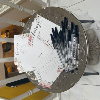 Hen Party Hen Do Boho / Floral emoji Pictionary Style Game Hen Party ...