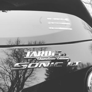 TARDIS Chameleon Edition Dr Who Car Emblem Chrome Plastic | Etsy