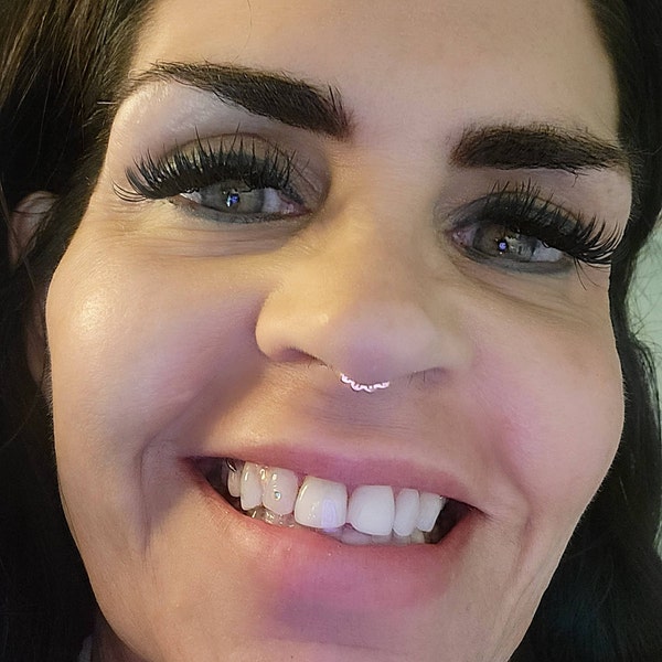 Minimalist Septum Ring, 6mm Snug Fit Septum Hoop, Gold Septum Hoop ...