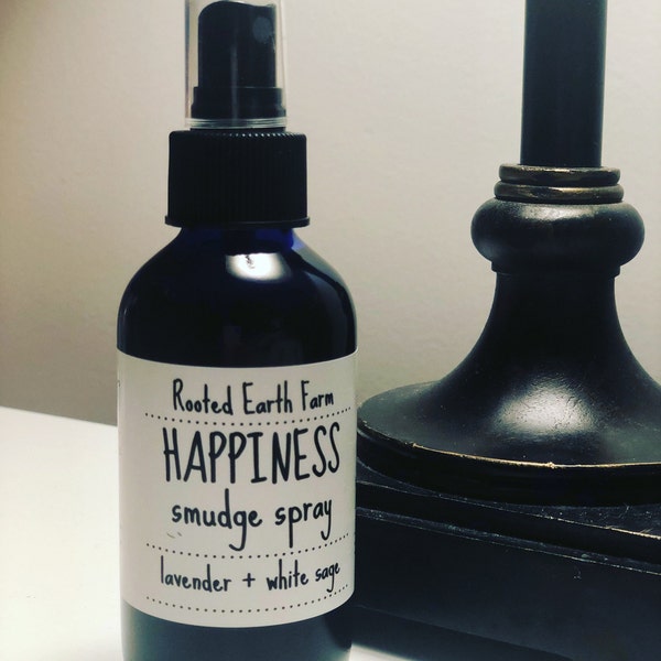 Crystal Infused Smudge Spray, Happiness Spray, Lavender Spray, Sage ...