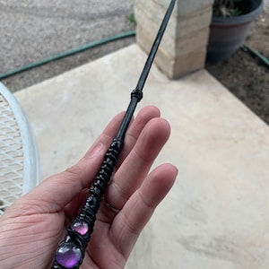 Skull Wand, Magic Wand With a Black Skull, Black Wand, Geek Accessories ...