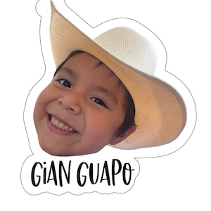 Custom Face Sticker, Stickers From Your Photo Portrait Die Cut ...