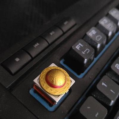 RTX3080 Graphics Card Keycap GPU 2.75U Rotating Artisan Metal Right ...