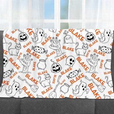 Dye Sublimation Large Plush Fleece Blanket on a Couch Mockup Add Your ...