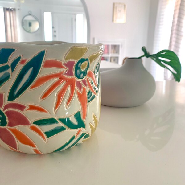 Miss Kendall: Vintage Pottery Planter - Etsy