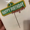 Happy Birthday Street Sign Personalized Happy Birthday Cake Topper ...