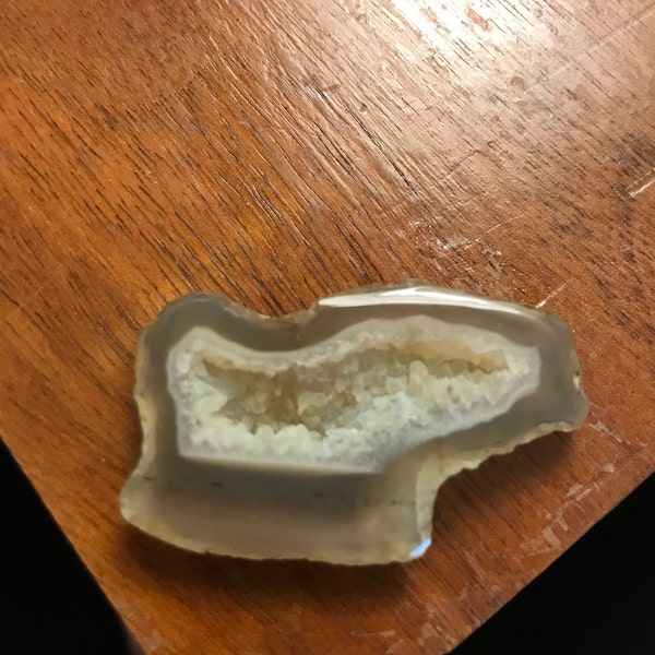 Natural Window Druzy Geode in Natural Color Polished Slabs / Druzy ...