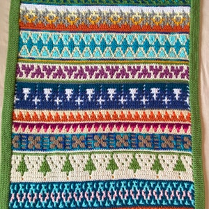Berber Afghan Overlay Mosaic Crochet PATTERN ONLY Digital - Etsy