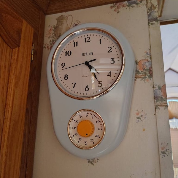 Designer Clock Vintage Pastel Clock With a 2-year Warranty - Etsy