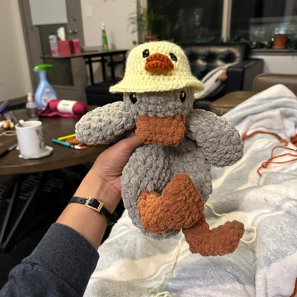Crochet Written Pattern - Duck Bucket Hat - Etsy