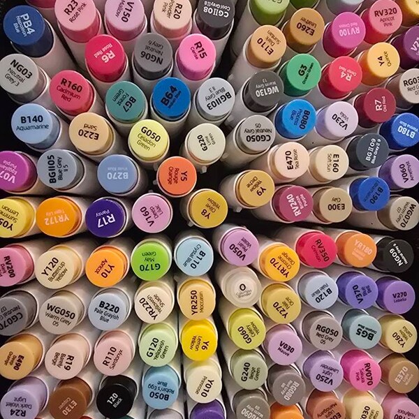 PRISMACOLOR 150 Colored Pencils Color Chart-2 Versions- Prefilled ...