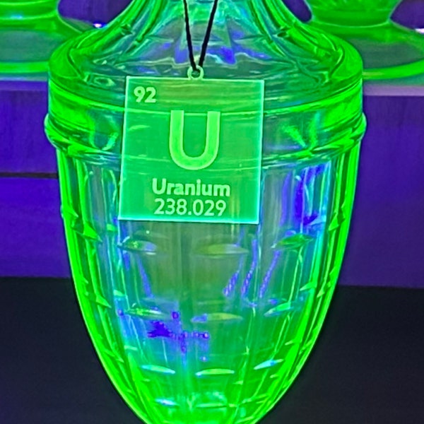 Uranium Element Tile Acrylic Ornament - Etsy