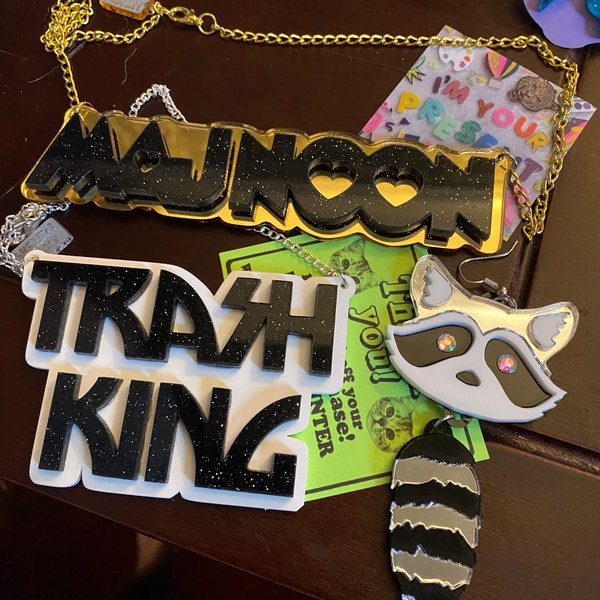 Double Layer Custom Laser Cut Acrylic Necklace MADE TO ORDER - Etsy