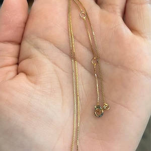 Box Chain Necklace, Gold Box Necklace, Box Chain, Dainty Box Chain ...