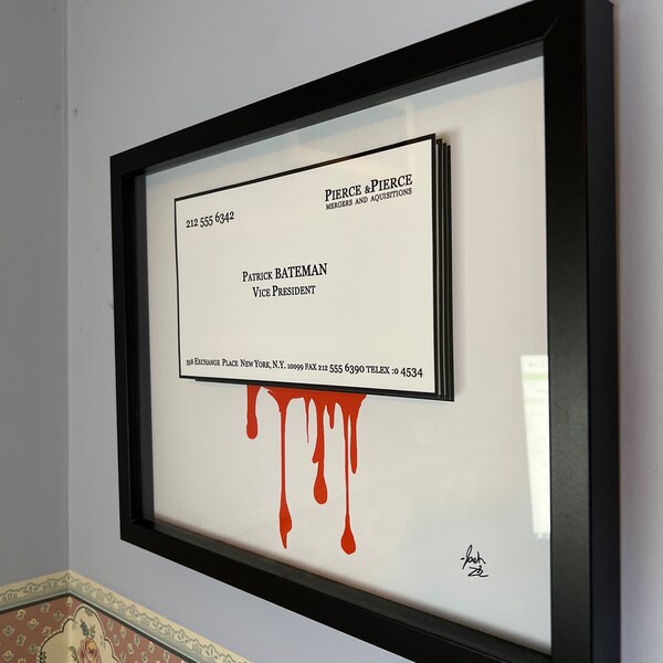 Patrick Bateman Business Card American Psycho Business Card 3D Art ...