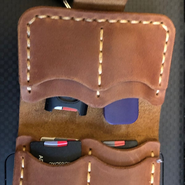 Leather Camera Lens Cap Case / Leather Camera Lens Cap Holder / Lens ...