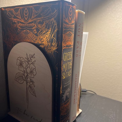 CUSTOM MESSAGE Book Stand Personalized Wooden Book Stand Book Mark Book ...