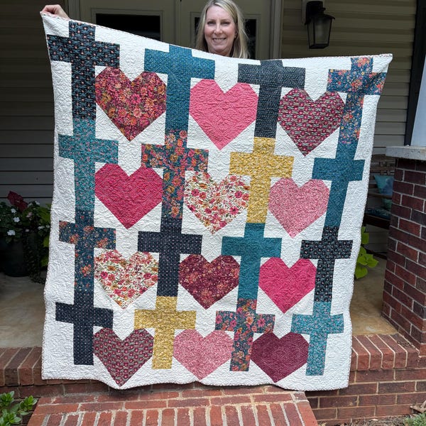 Scrap Basket Stars Quilt Kit Featuring Peachy Keen by Corey Yoder for ...