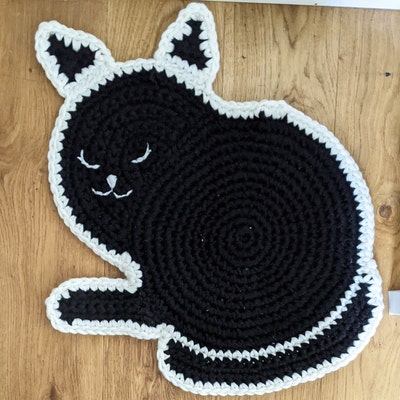 INSTANT DOWNLOAD PDF Vintage Crochet Pattern Cat Rug Mat Pet Bed Kitten ...