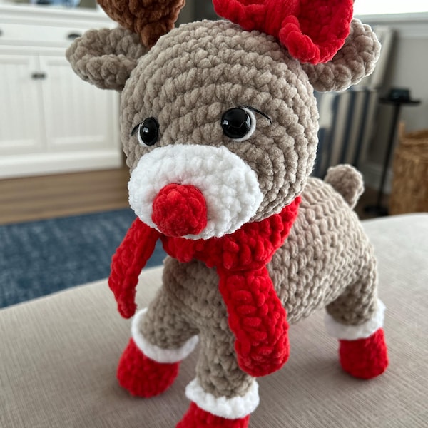 Rudolph the Red Nose Amigurumi by Aleniya2 Crochet PDF Pattern Tutorial ...