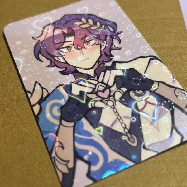 Dr.ratio Aventurine Honkai Star Rail HSR Holographic Heart Photocards ...