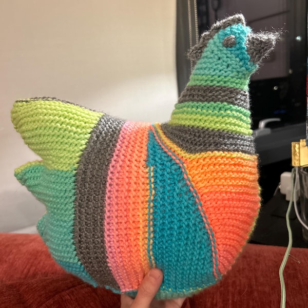 Knitted Emotional Support Chicken™ Pattern original and Only Legal One ...