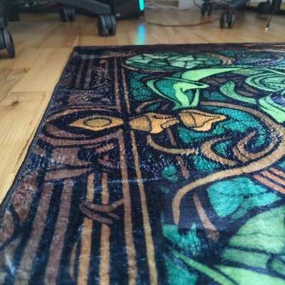 Dragon, Dragon Pattern Rug, Pink Dragon Rug, Dungeons Dragons Rug ...