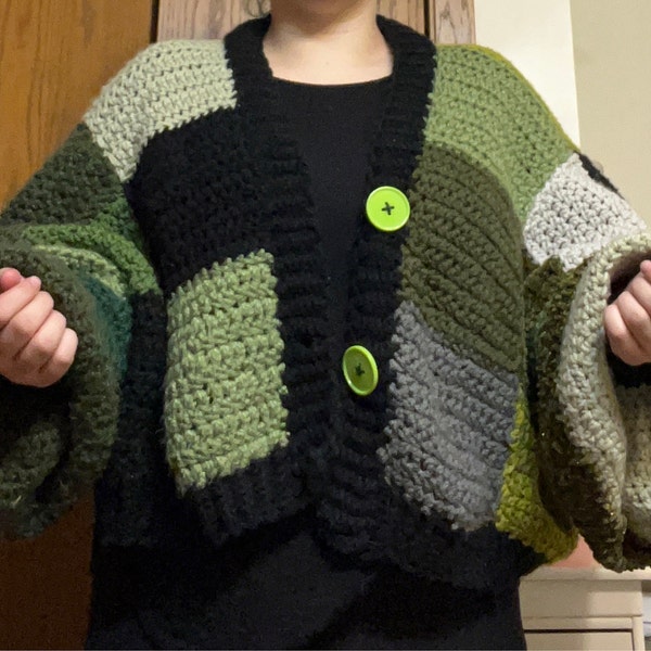 The Luna Cardigan Crochet Pattern | PDF PATTERN With Design Template ...