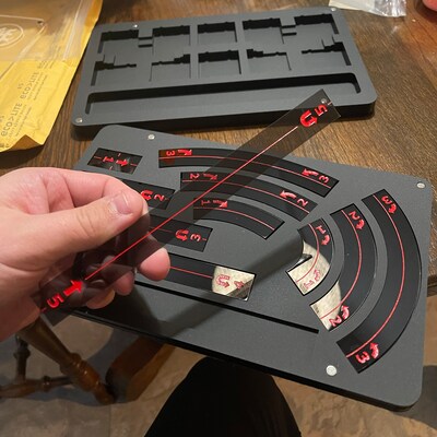 Full Set of Acrylic 2.0 Templates and Range Rulers for Use With X-wing ...