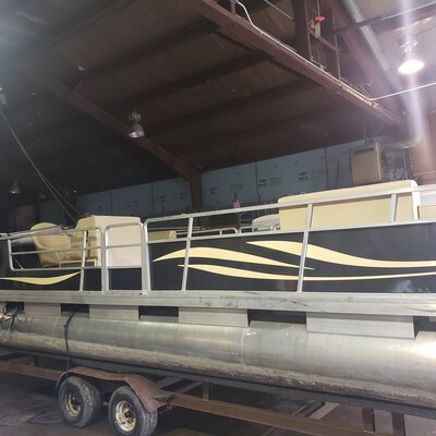 Vinyl Graphics Pontoon Graphics Boat Graphics Many Color Options Right ...