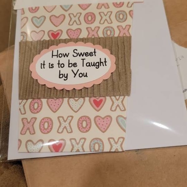 Teacher Valentine's Day Gift Card Holder, Coffee Cup Gift Card Holder ...
