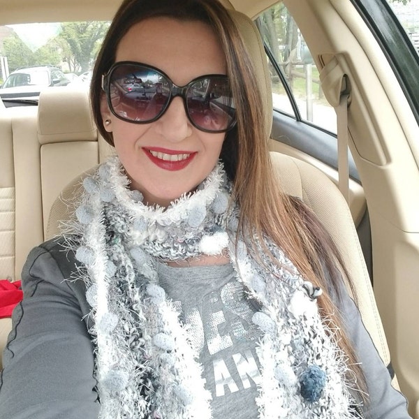 Victorian Ruffle Hand Beaded Collage Wrist Cuff Manually Stitched ...