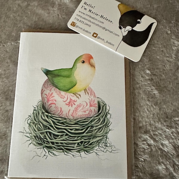 Parrot Birthday Card, Party Animals Card, A2 (4.25"x5.5") Size ...