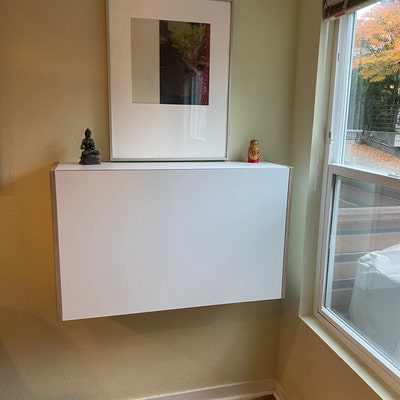 Large Office Desk Floating Desk Home Office Work Space Modern Space ...