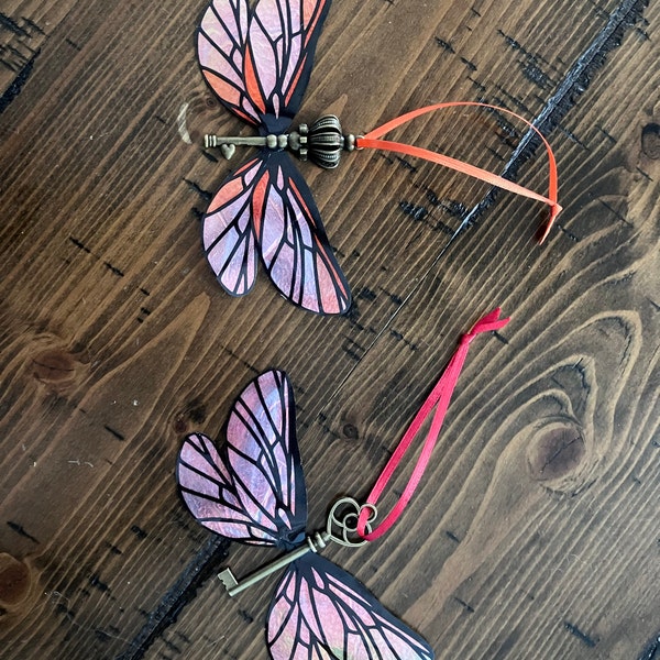 Flying Key- Double Sided Wings - Etsy