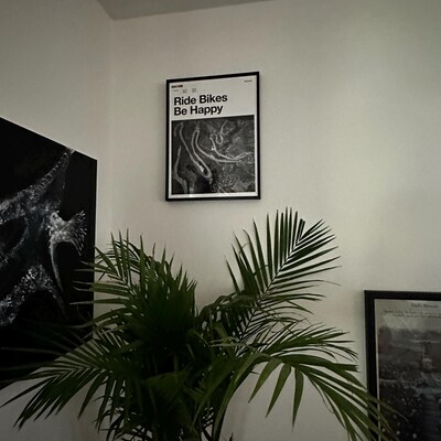 Enjoy the Ride Cycling Art Print - Etsy