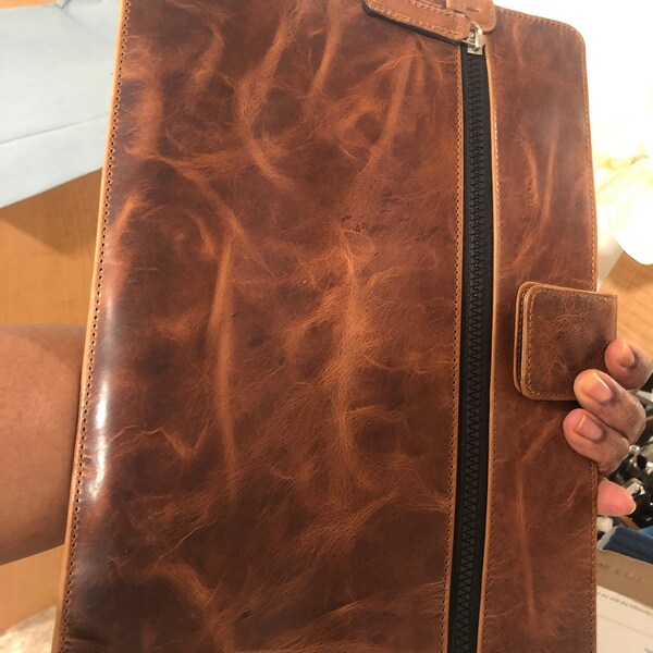 PERSONALIZED Leather Jr Legal Padfolio, Monogrammed Leather Portfolio ...