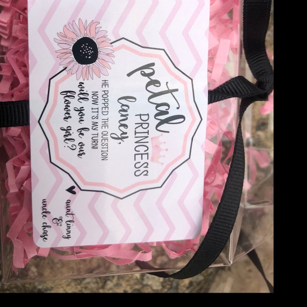 Will You Be My Proposal Flower Girl Proposal Box, Personalized Mini ...