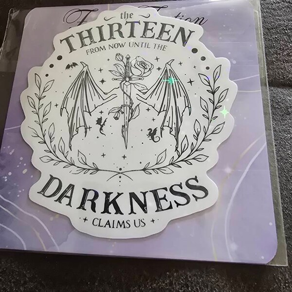 ACOTAR Velaris Book Sparkly Sticker ACOTAR Holographic Decal Kindle ...