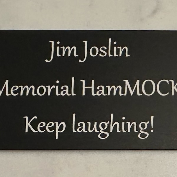 Custom Outdoor Metal Plaque | Engraved With Your Text | Available in ...
