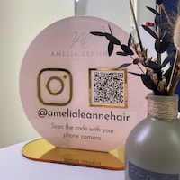 Mini QR Display Sign - Etsy