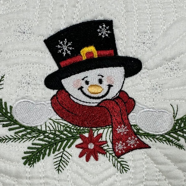 Snowman Machine Embroidery Design , Winter Embroidery, 4 Sizes, Instant ...